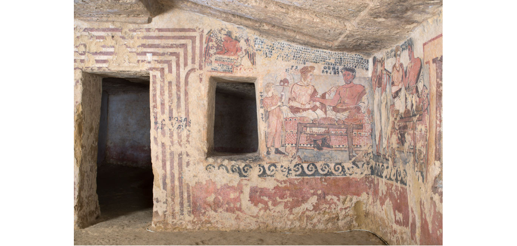 Magyar Múzeumok - Újra régi pompájában tündököl az ősi etruszk sírkamra